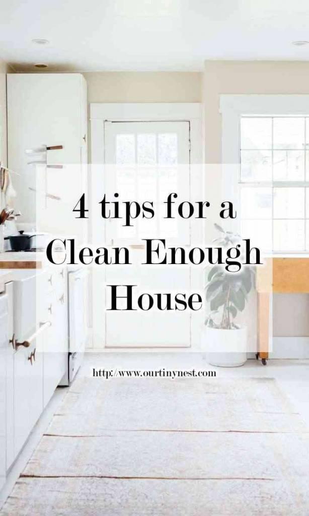 4 Tips for a Clean Enough House - Teach.Workout.Love