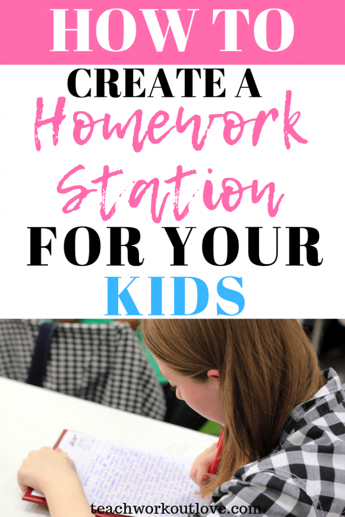 How to Create a Homework Station for Your Kids - TWL Working Mom