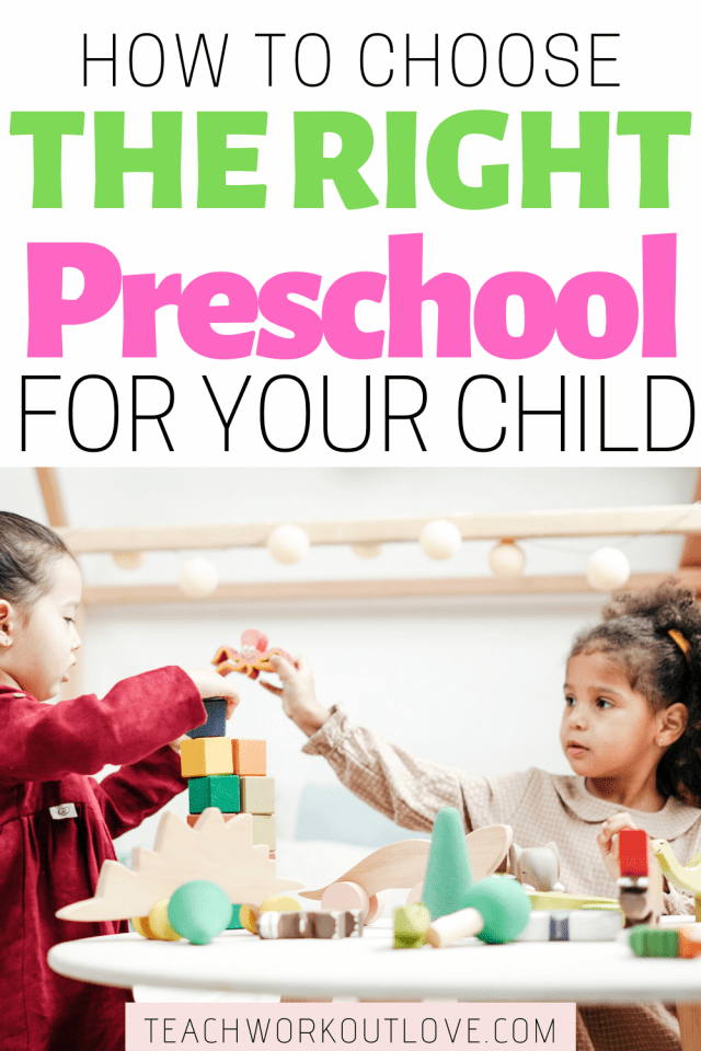 How To Choose The Right Preschool For Your Child | TWL Working Moms