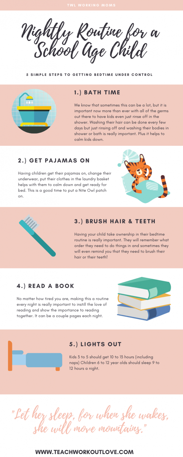 Tips You Need to Get Your School Age Kids to Sleep Every Night | T.W.L