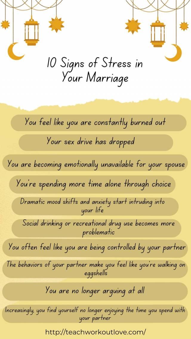 10 Signs of Stress in Your Marriage - Teach.Workout.Love